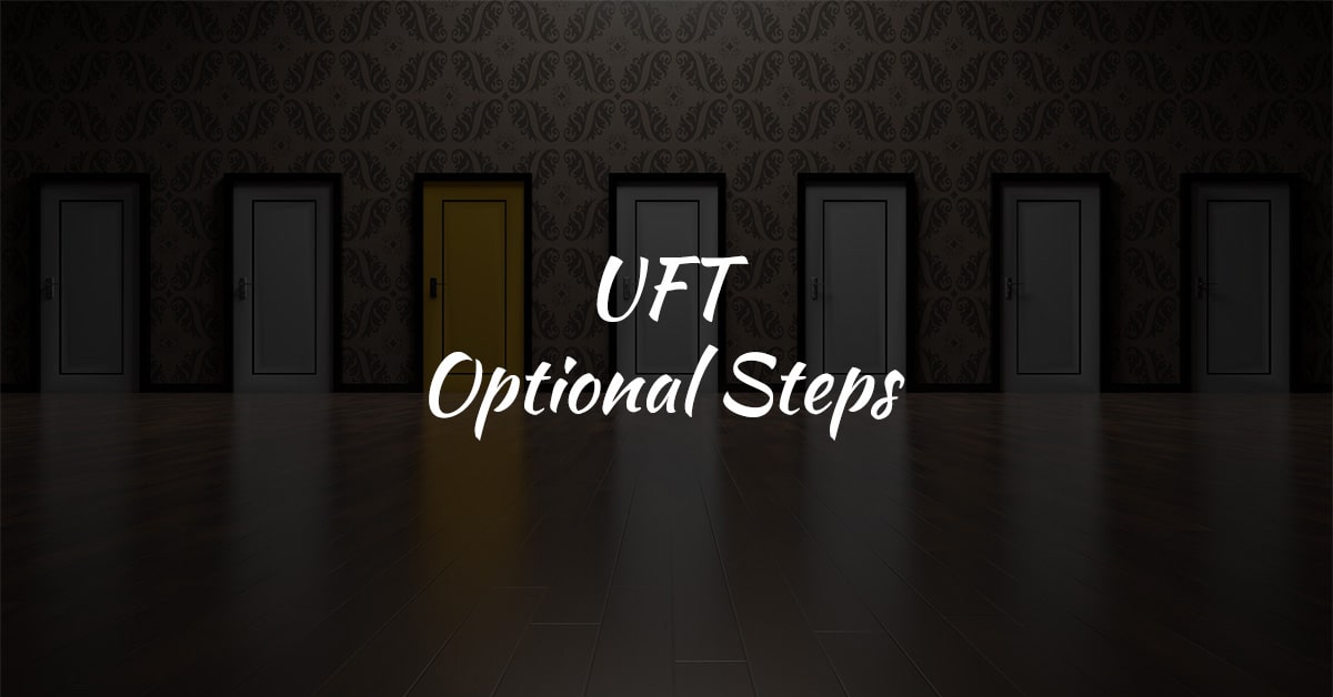 Aneejian | Optional Steps in UFT